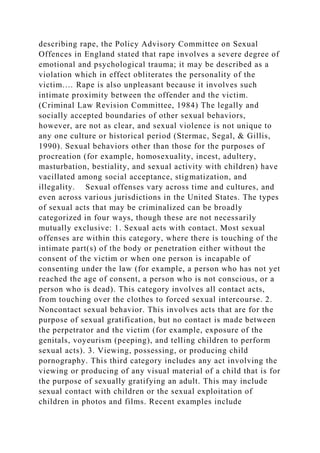 1 Sexual Offenses and Offenders There are few groups of individual.docx