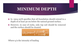 shallow foundation, types and factor | PDF