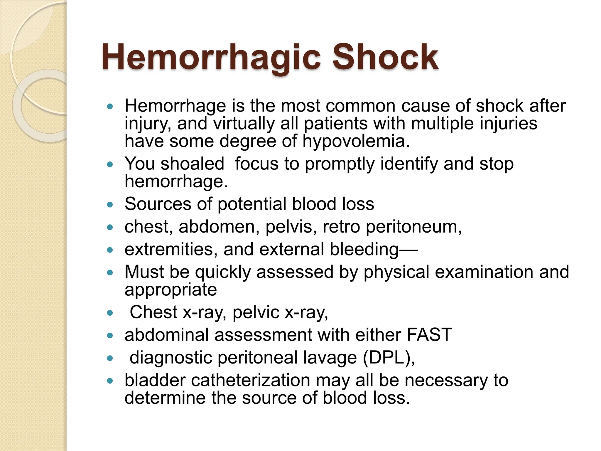 what is shock | PPTX | First Aid | Injuries