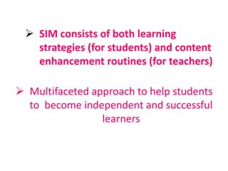 What is Strategic Intervention Material (SIM) | PPTX