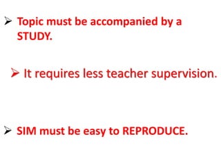 What is Strategic Intervention Material (SIM) | PPTX