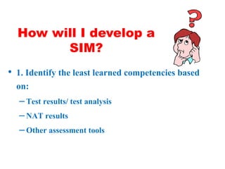 What is Strategic Intervention Material (SIM) | PPTX