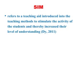 What is Strategic Intervention Material (SIM) | PPTX