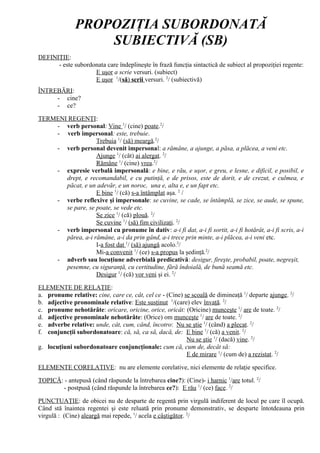 1_sintaxa_frazei pentru copiii de clasa a 8 a | DOCX