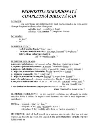 1_sintaxa_frazei pentru copiii de clasa a 8 a | DOCX
