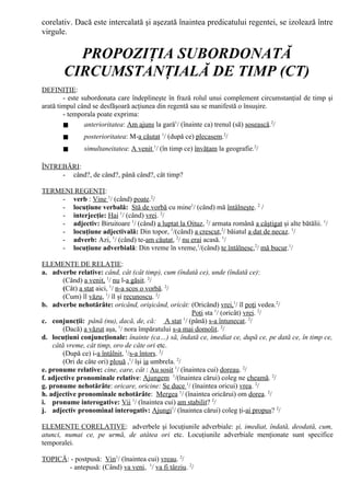 1_sintaxa_frazei pentru copiii de clasa a 8 a | DOCX