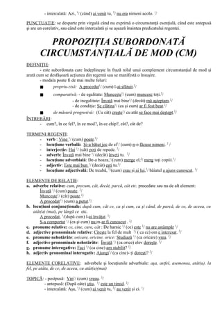1_sintaxa_frazei pentru copiii de clasa a 8 a | DOCX