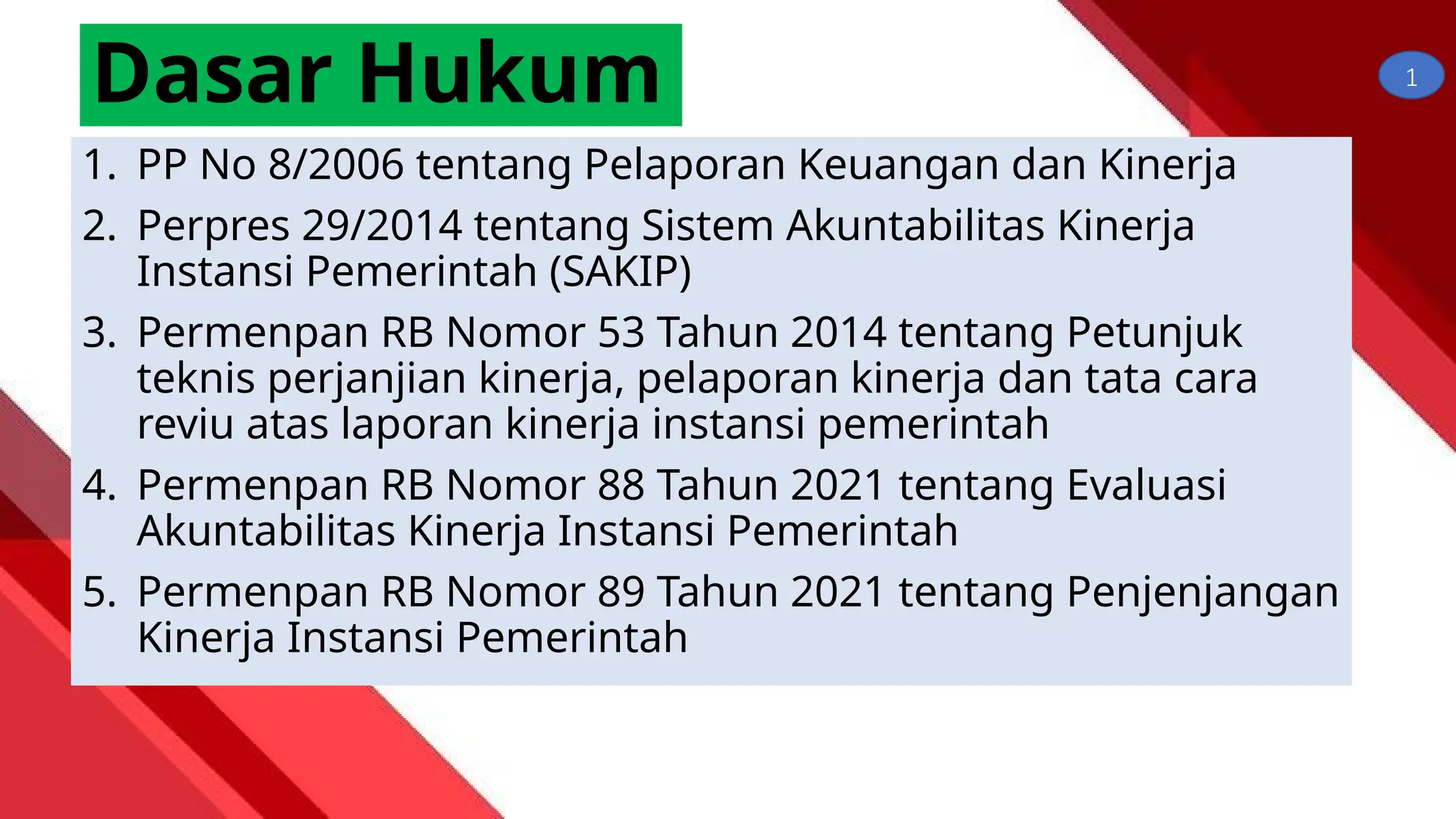 Sistem Akuntabilitas Kinerja Instansi Pemerintah | PPTX