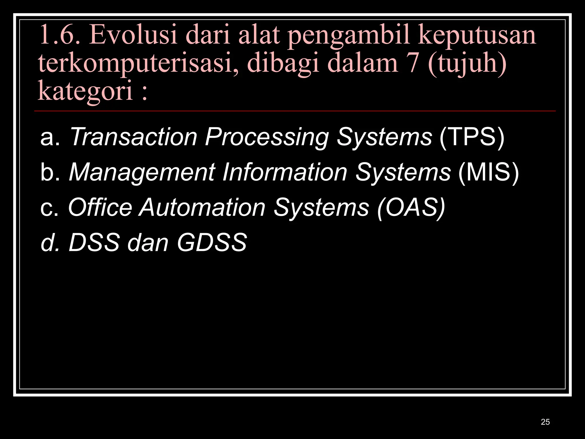 Teori Sistem Pendukung Manajemen - Management Support System | PPTX