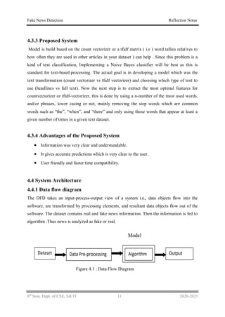 Fake News Detector project report done by machine learnin | PDF