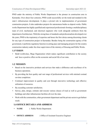 this is report of civil engineering of final year internship | PDF