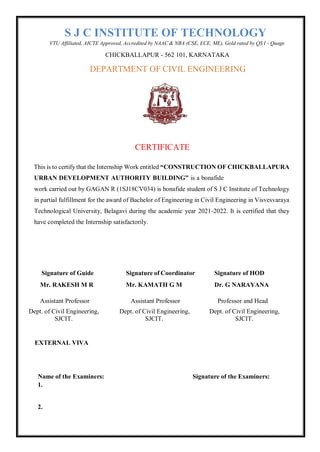 this is report of civil engineering of final year internship | PDF