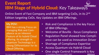 Event Report - IBM State of Hybrid Cloud Event 2023 | PDF
