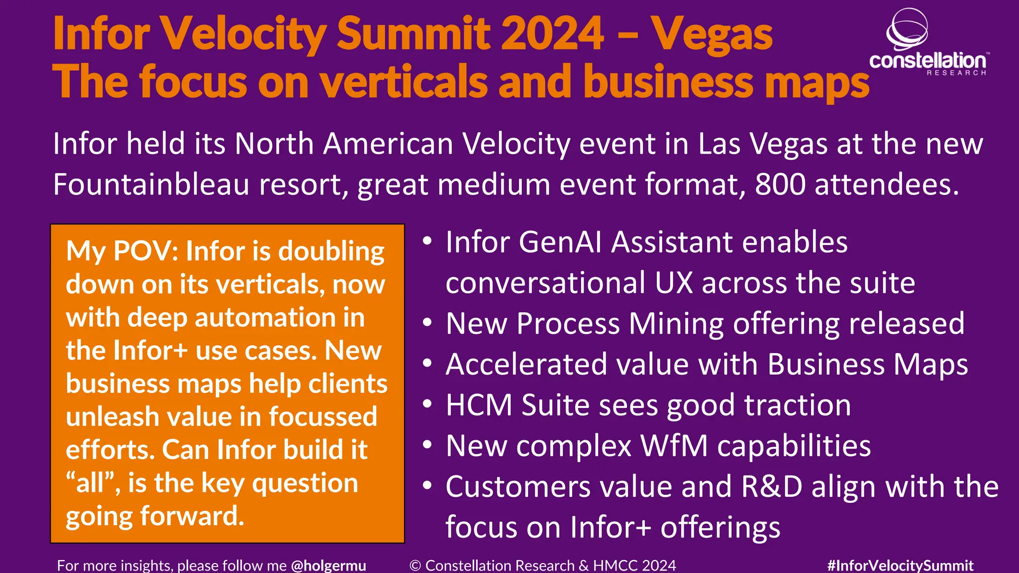 Event Report - Infor VelocitySummit 2024 | PDF