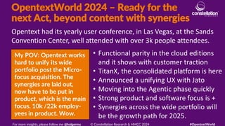 Event Report - Opentext World 2024 - Opentext is ready for the next act ...