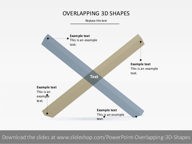 Overlapping 3D Shapes