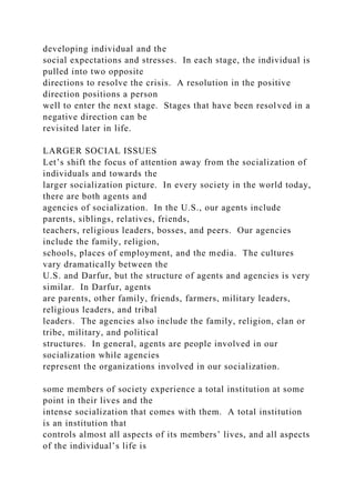 1 S o c i a l i z a t i o n SOCIALIZATION Learning .docx | Parenting ...