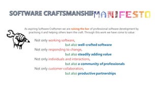 Introduction to Software Craftsmanship | PPTX | Computer Software and Applications | Computing