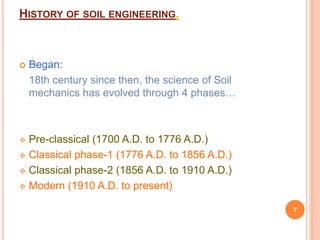 History of soil mechanics | PPTX