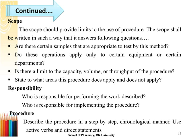 standard operating procedure pharmacy | PPTX | Pharmaceutical Industry | Industries