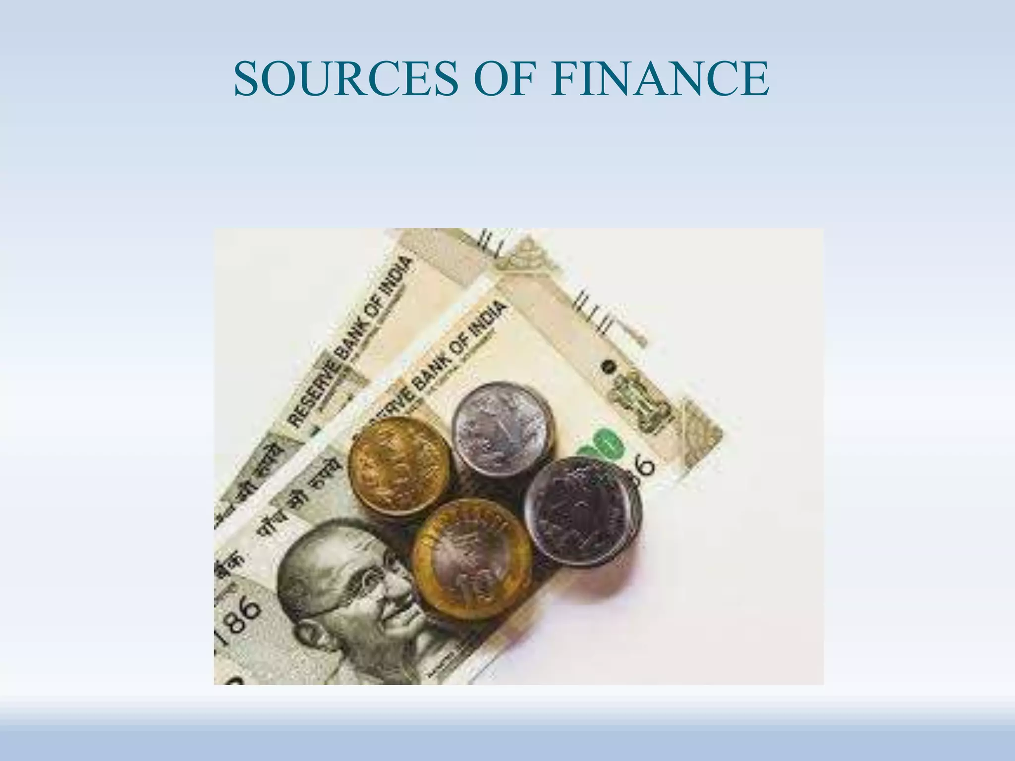 1 sources of finance | PPTX