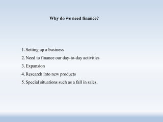 1 sources of finance | PPTX