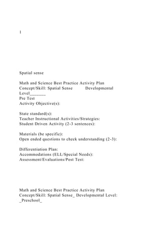 1Spatial senseMath and Science Best Practice A.docx