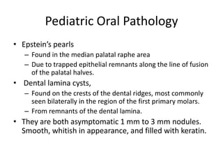 1 special considerations for oral surgey in pediatric patients | PPTX