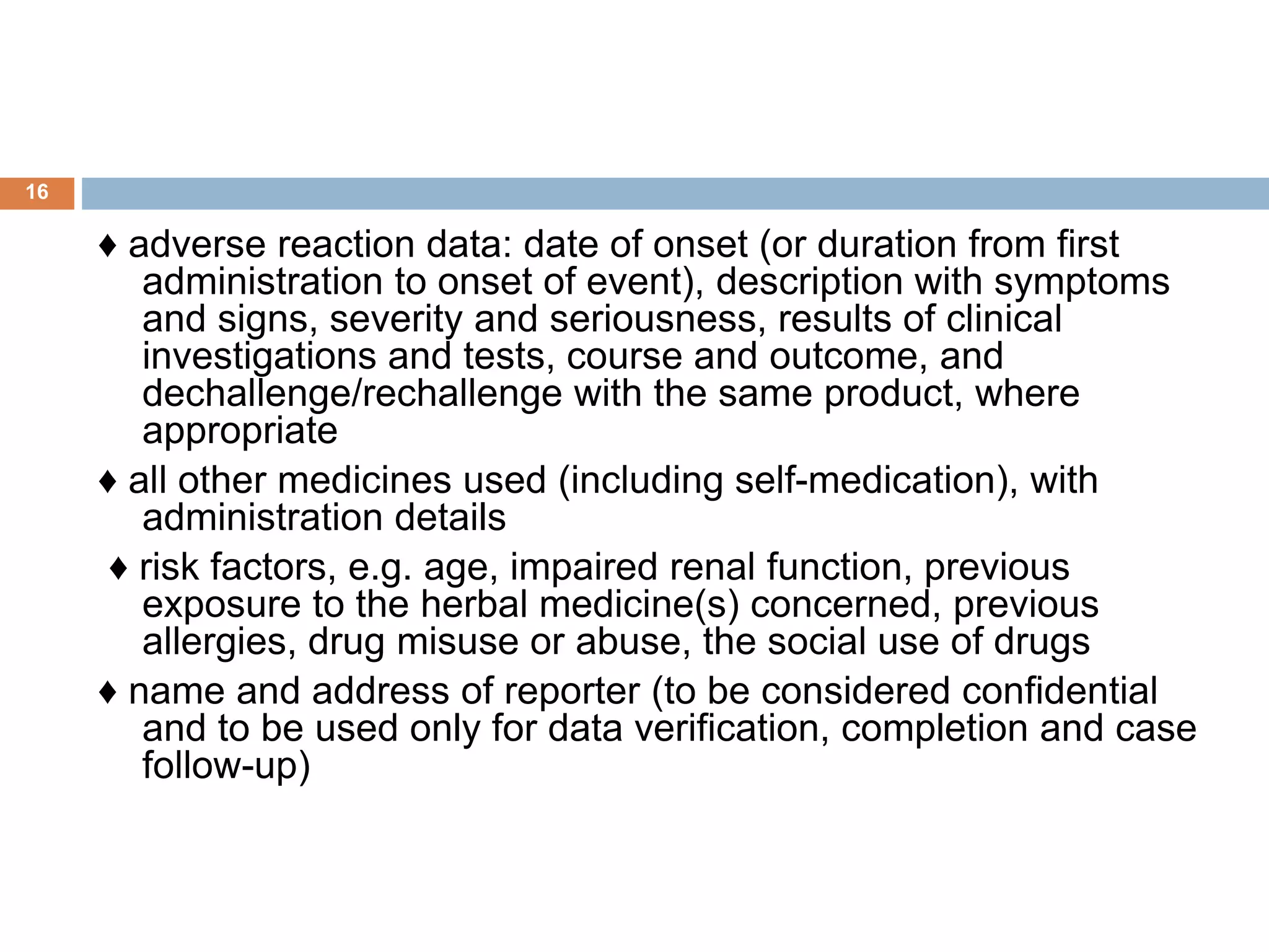 1)spontanious reporting schemes for biodrug adverse reactions | PPTX