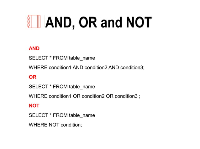 Database Management - Lecture 2 - SQL select, insert, update and delete | PPTX | Databases ...