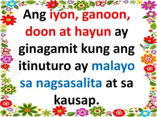 1st...panghalip pamatlig | PPTX