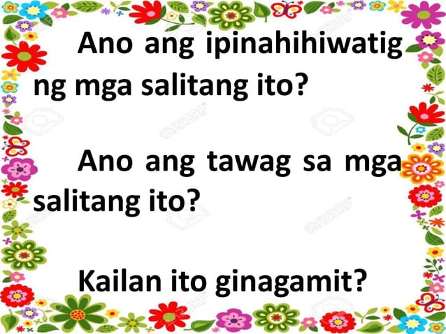 1st...panghalip pamatlig | PPT