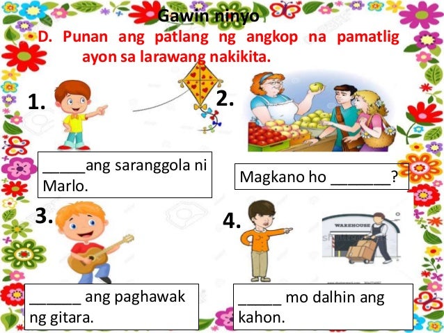Worksheets Halimbawa Ng Panghalip Pamatlig Nito Niyan Niyon Sa ...