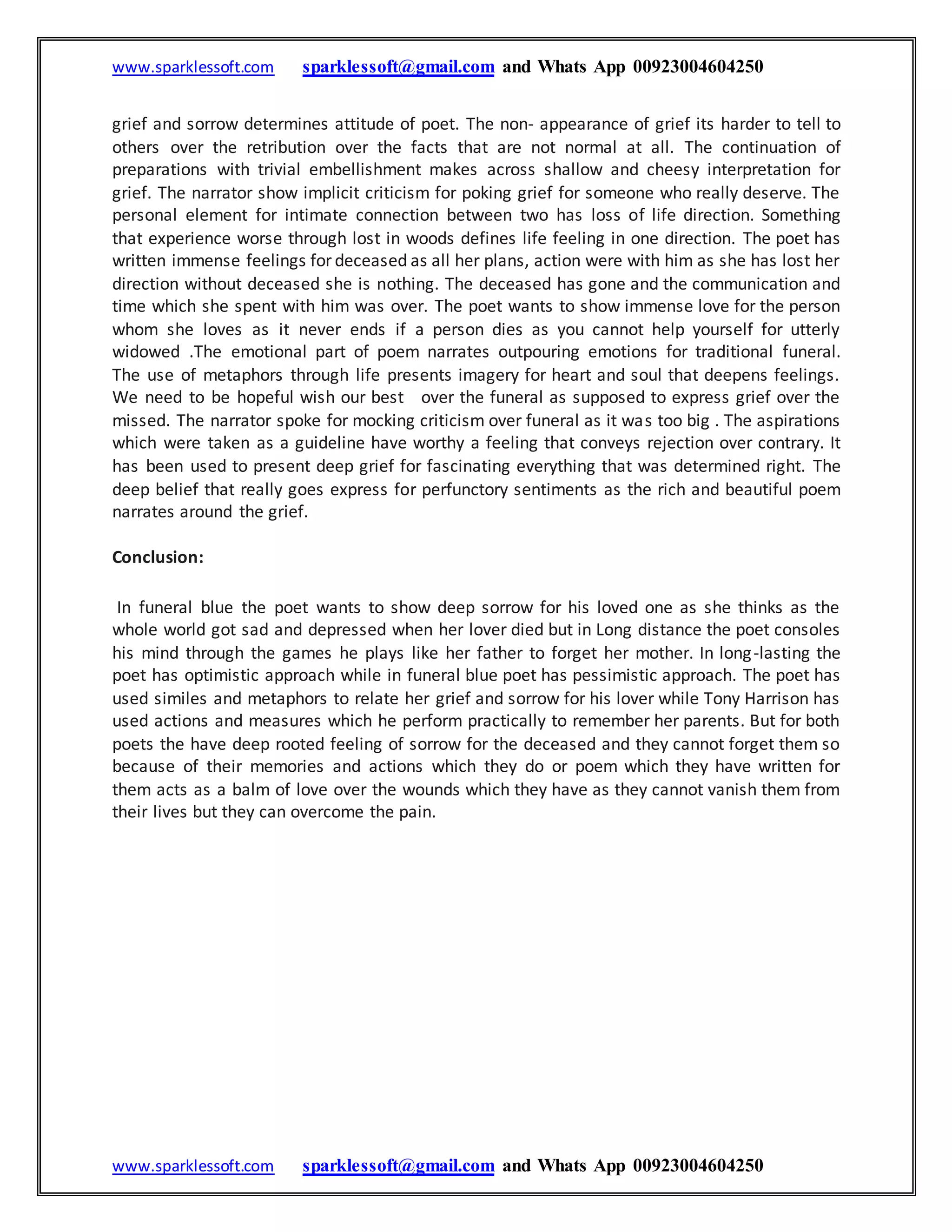 Poem 1 - Poem at Thirty Nine by Alice Walker | DOCX | Funeral ...