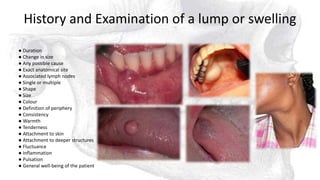 history and examination in maxillofacial surgery | PPTX