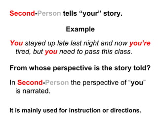 1st 3rd person narrative classslides | PPT