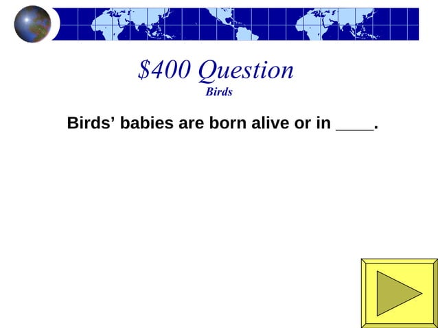 1st Grade Animals Jeopardy 1 | PPT