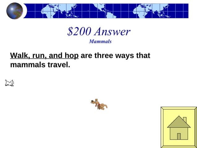 1st Grade Animals Jeopardy 1 | PPT