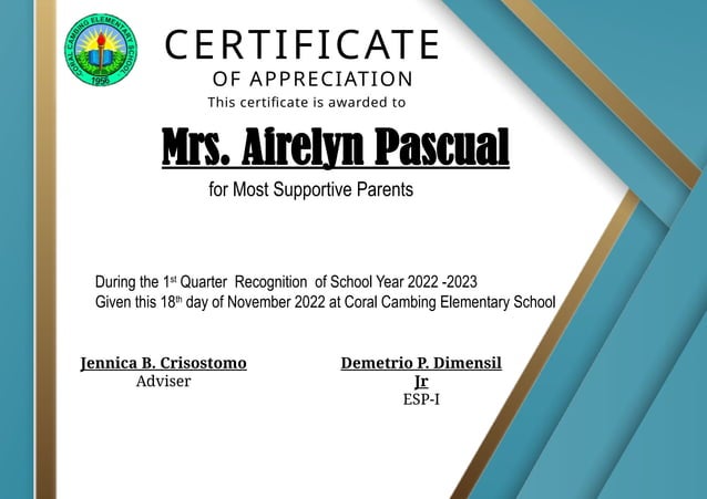 FIRST QUARTER-RECOGNition-CERTIFICATE.pptx