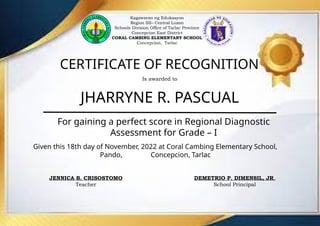FIRST QUARTER-RECOGNition-CERTIFICATE.pptx