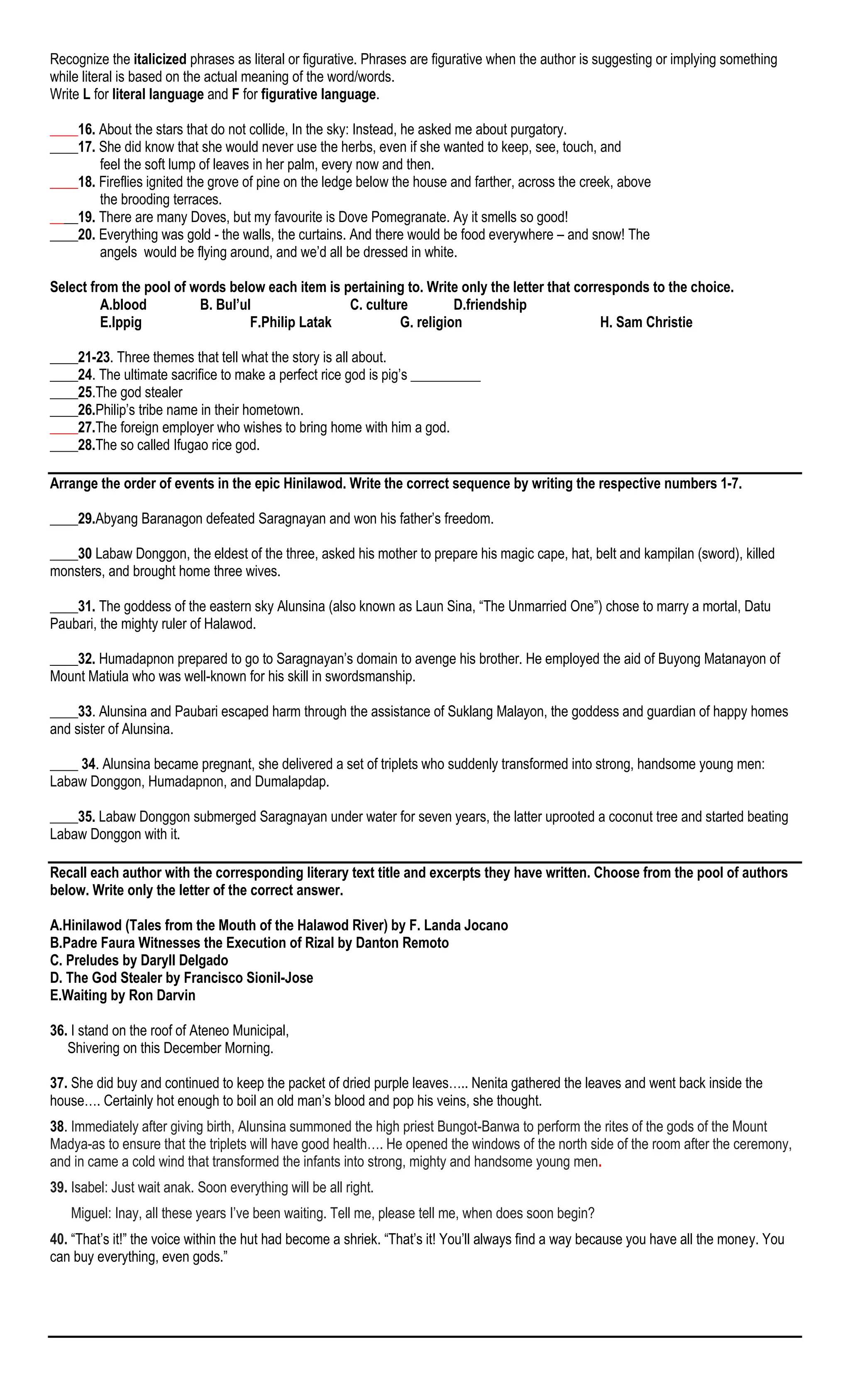 1st-QUARTERLY EXAM-Creative Writing_TOS@2023-2024.docx