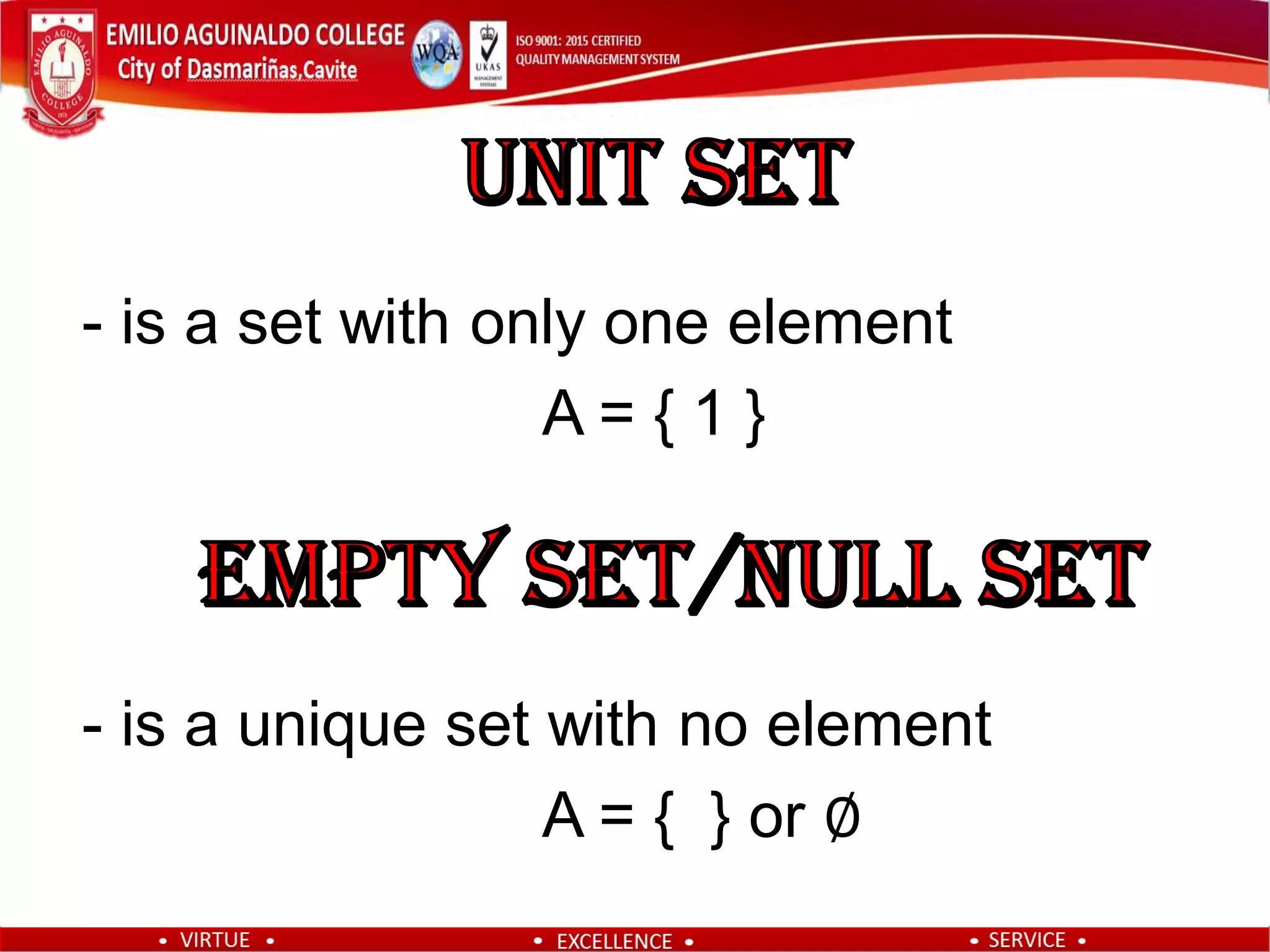 Language of Sets | PDF