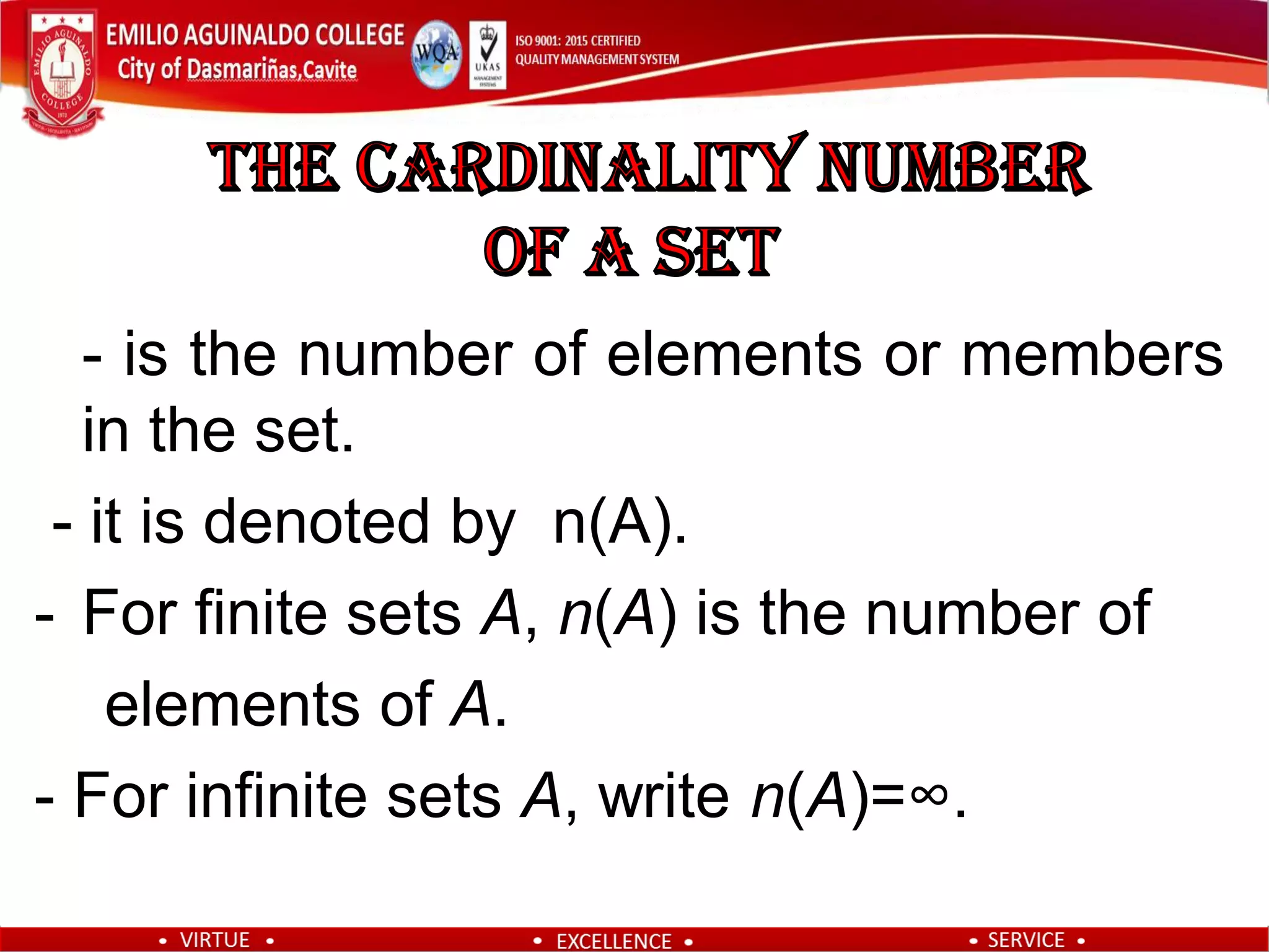 Language of Sets | PDF