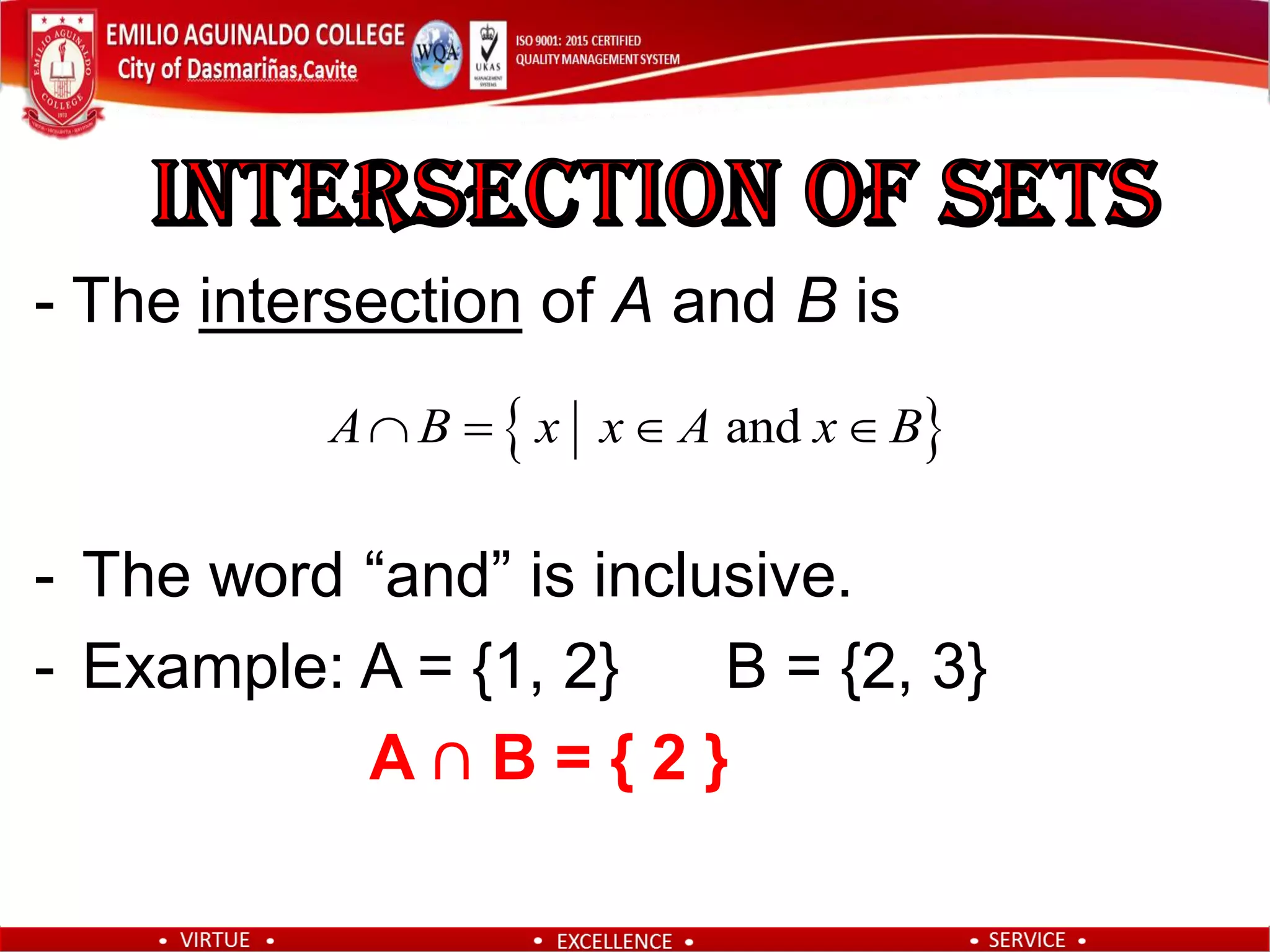Language of Sets | PDF