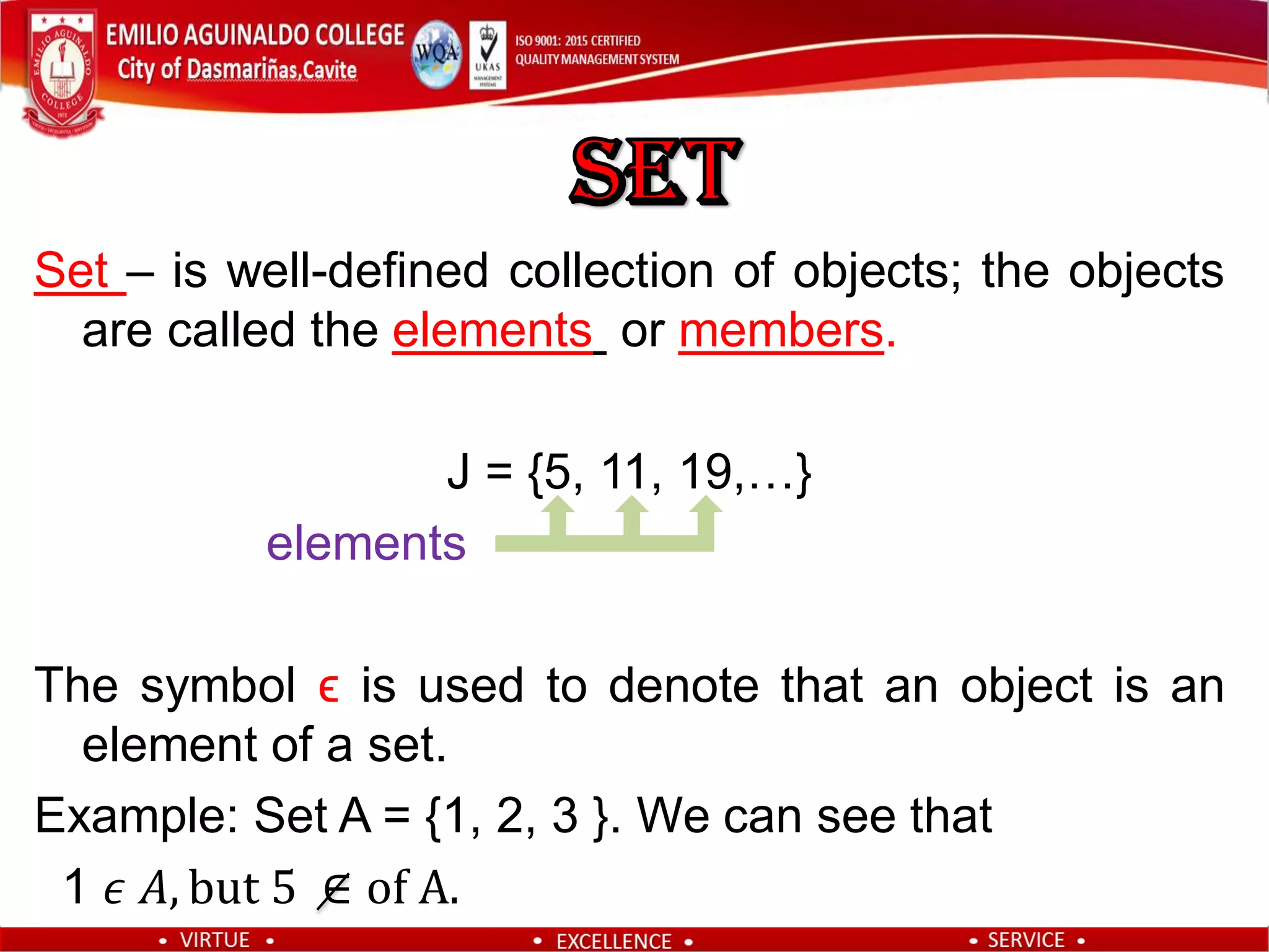 Language of Sets | PDF
