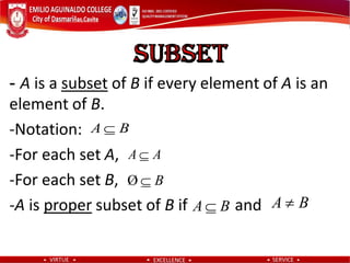 Language of Sets | PPT