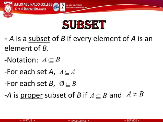 Language of Sets | PDF | Educational Assessment | Education