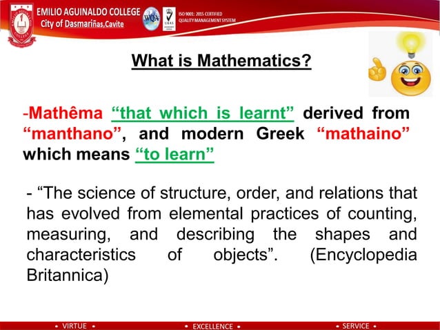 Mathematics in our World- Lesson 1 | PDF | Physics | Science