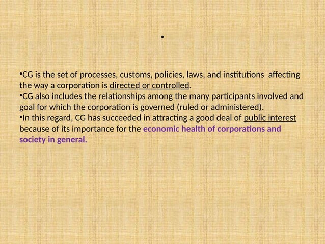 1st Session Ppt Pptx Corporate Governance Ppt