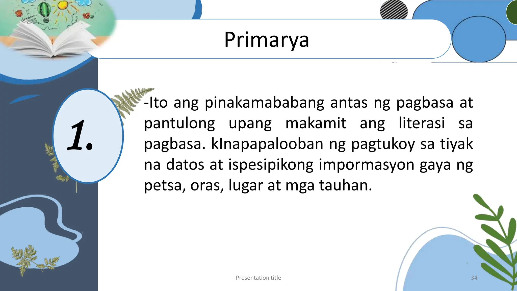 batayang kaalaman sa pagbasa, pagbasa at pagsusuri ng ibat ibang teskto ...